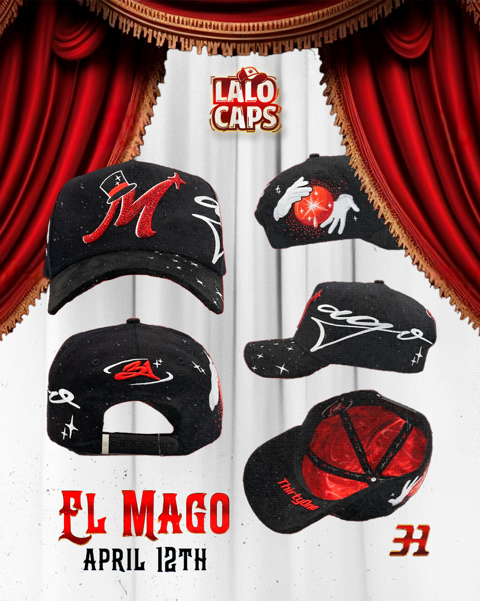 EL MAGO - THIRTY ONE HATS – LaloCaps